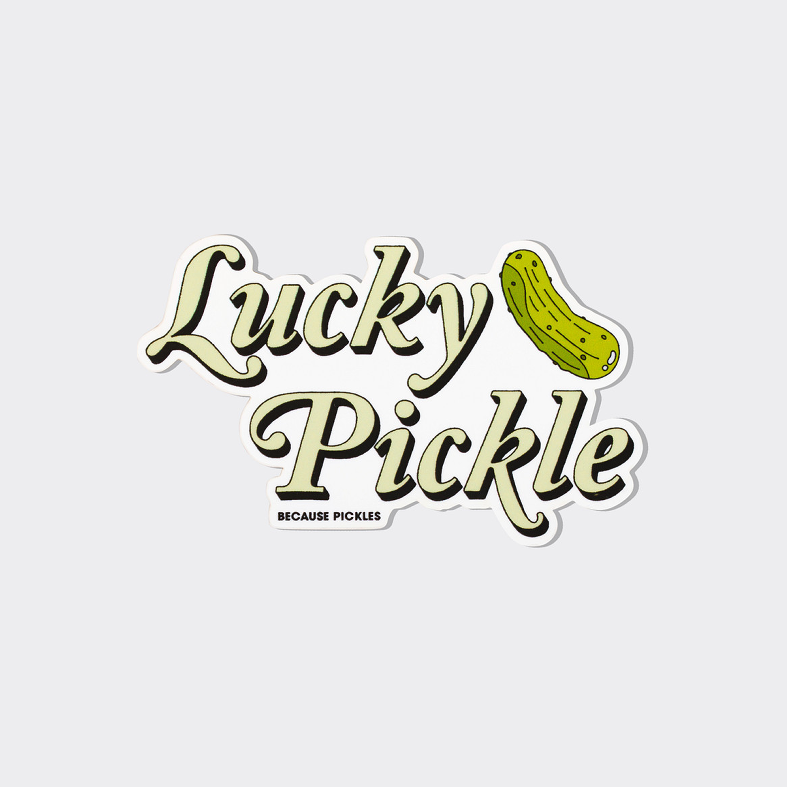 Lucky Pickle Sticker – The Pickle Factory
