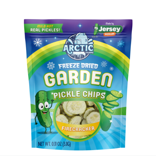 Freeze Dried Pickle Firecracker Chips - Mild Hot